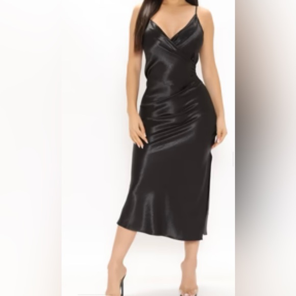 Fashion Nova | Dresses | Fashion Nova Satin Dress | Poshmark